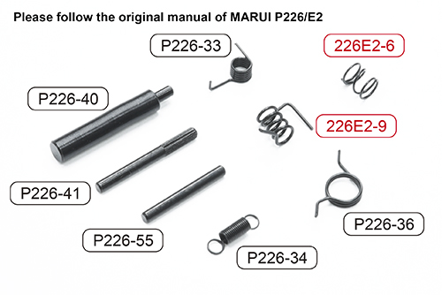 Купить Guarder 18372 MARUI P226/E2 Frame Spring & Pins Set для ...