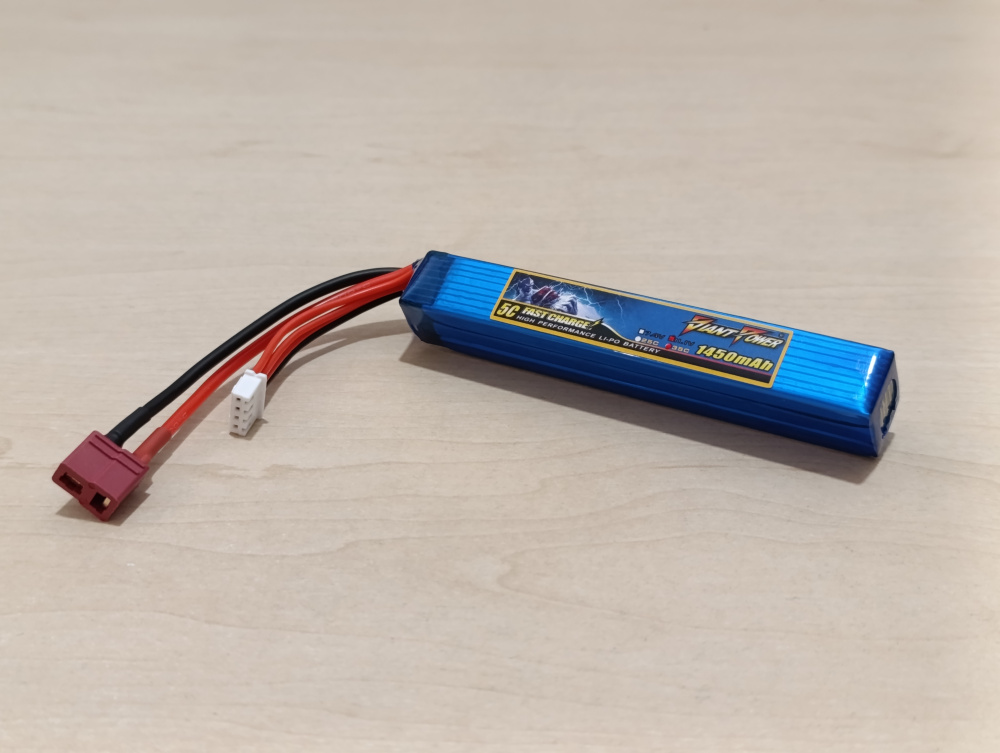 Купить Giant Power 20123 1450mAh, LiPo, 11.1V, 35C, T-Connector для ...