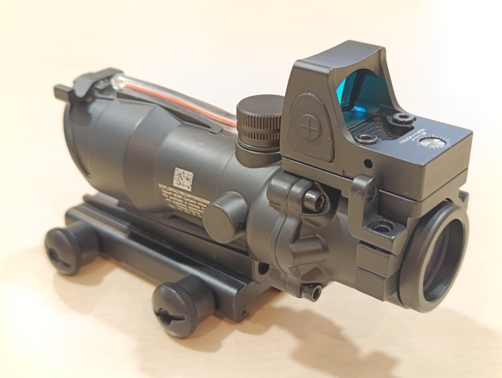 Купить T-Eagle 17666 ACOG 4X32+RMR Red Fiber для страйкбола по цене 8 ...